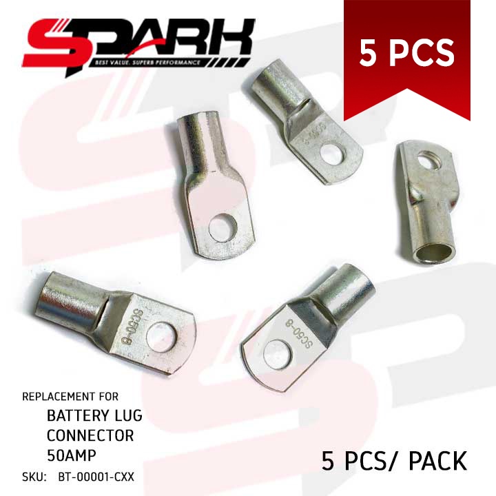 (5 PCS) Heavy Duty Battery Lug Terminal Cable Lug Terminal Connector ...