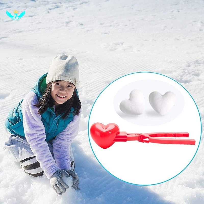 Winter Toy Heart Shape Snowball Clip, Snow Blister Throwing Clip ...