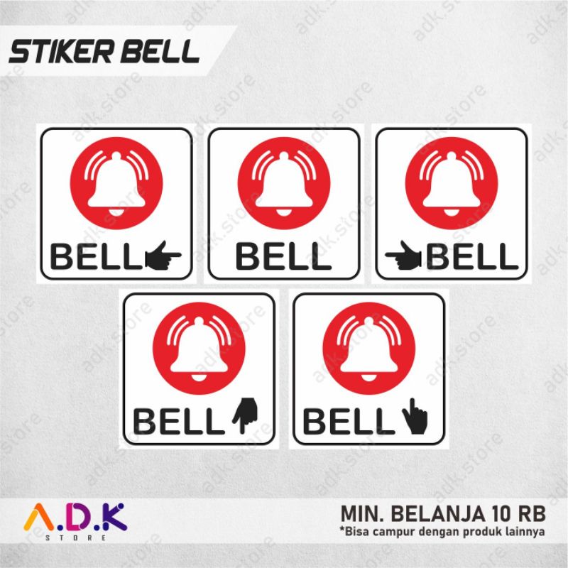 BELL STICKERS | HOUSE BELL STICKER (10×10cm) | Shopee Philippines
