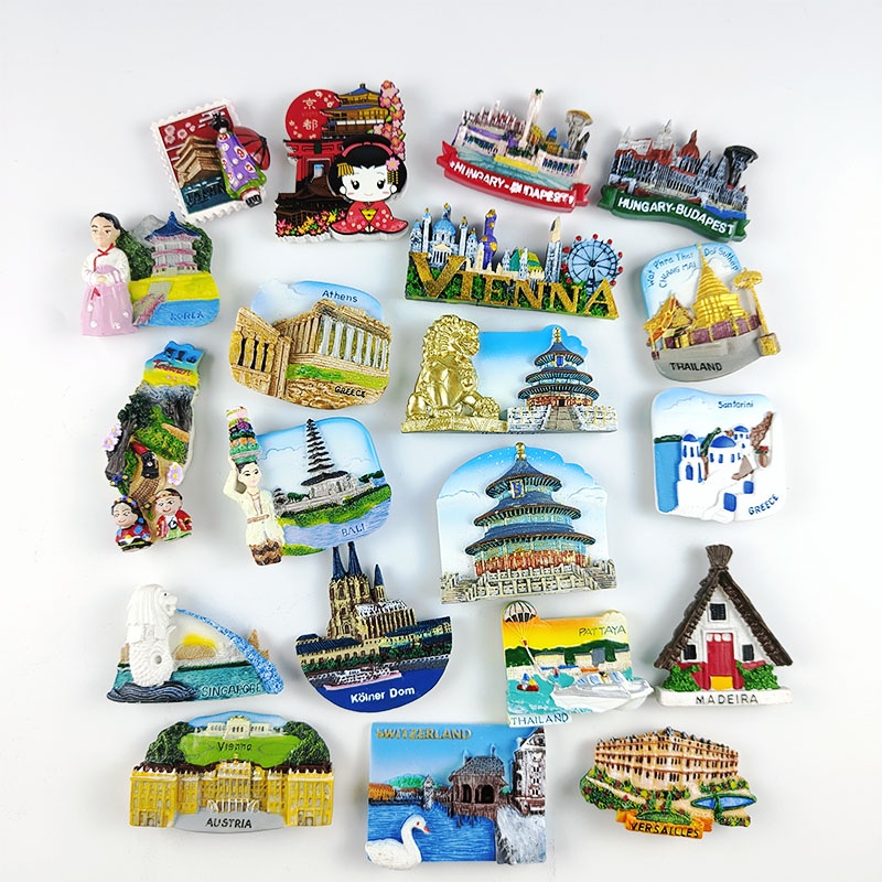 New Resin Fridge Sticker Japan Korea Greece France Portugal China ...