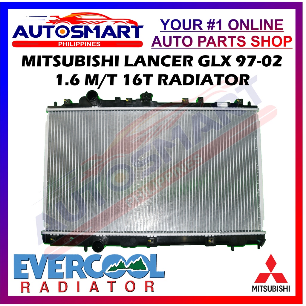 Evercool Radiator Mitsubishi Lancer 1997-2002 (Pizza) Manual | Shopee ...