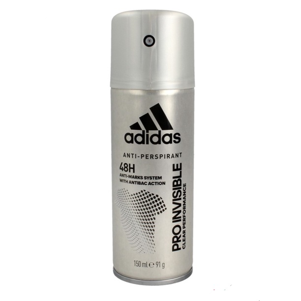 Adidas Pro Invisible 48h Anti-Perspirant Deodorant Spray 150mL | Shopee ...