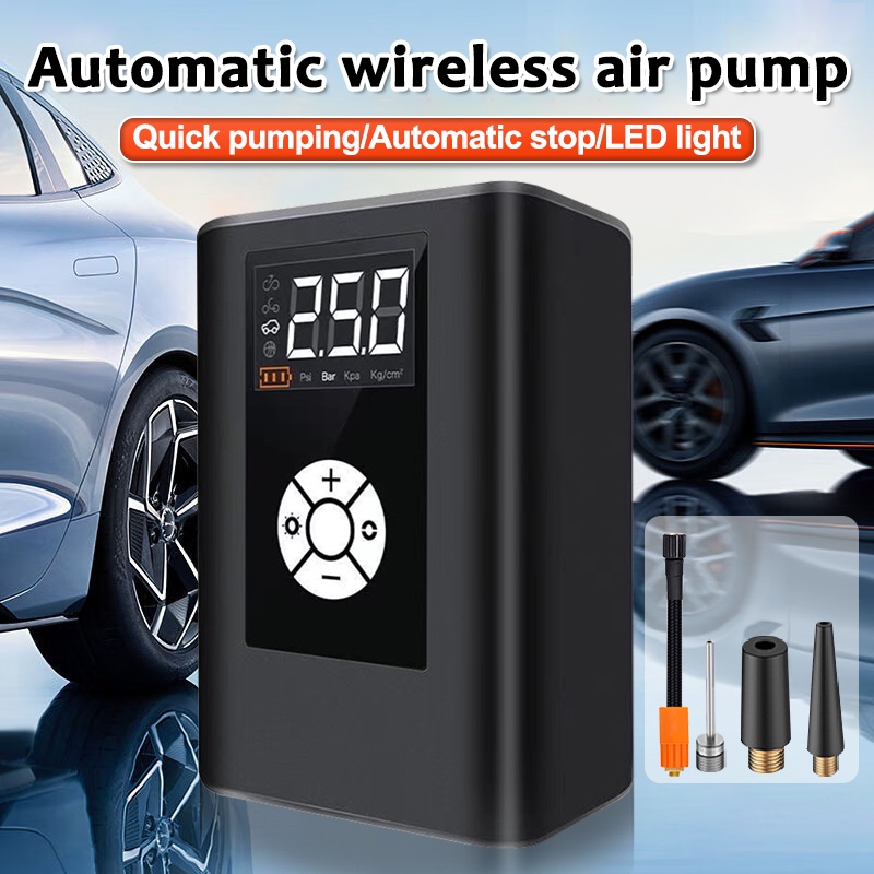 150PSI Portable Tire Inflator Digital Wireless car Inflator Pump ...