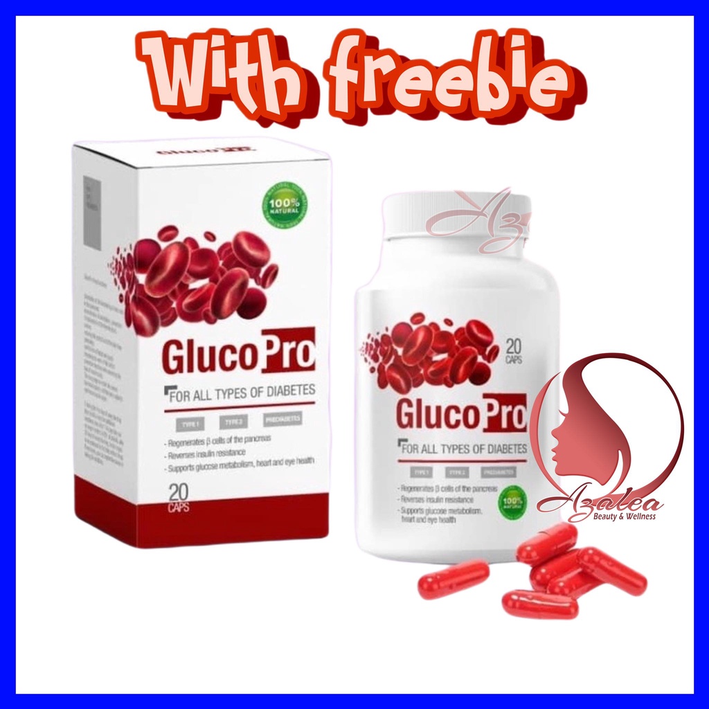 Original GlucoPRO 20Capsules Diabetic Support | Shopee Philippines