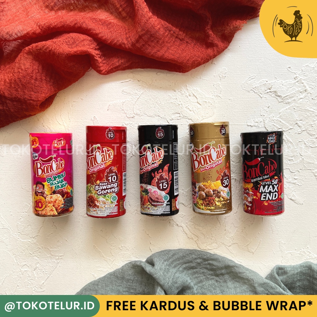 Boncabe - Bottle Of Sambal Tabur Chili Powder LV 10, 15, 30, 50 MAXEND ...