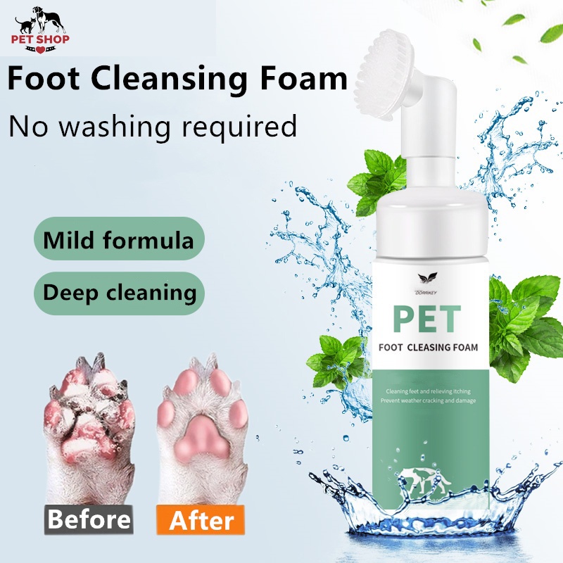 150ML Paw Cleaner Pet Foot Cleansing Foam Dog Paw Cleaner Pet Foot Care ...