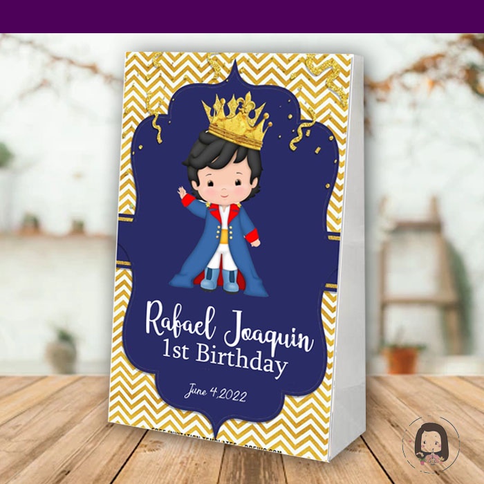 Royal Prince Theme Party Paperbag Lootbags with handle | Shopee Philippines