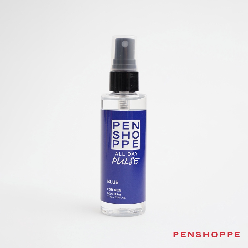 Penshoppe All Day Pulse Body Spray For Men 75ML (Blue) | Shopee Philippines