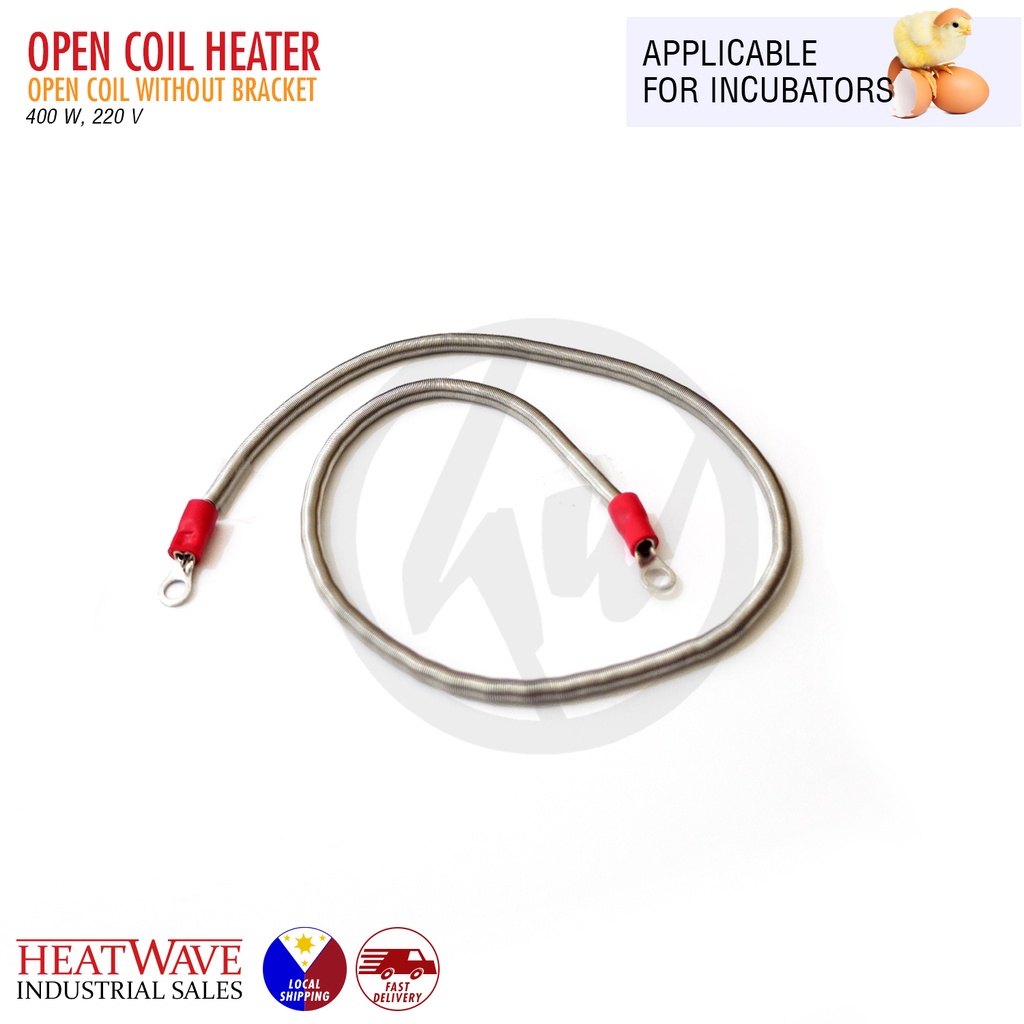 Open Coil Heater 400W for EGG INCUBATOR USE (Easy to Use!) | Shopee ...