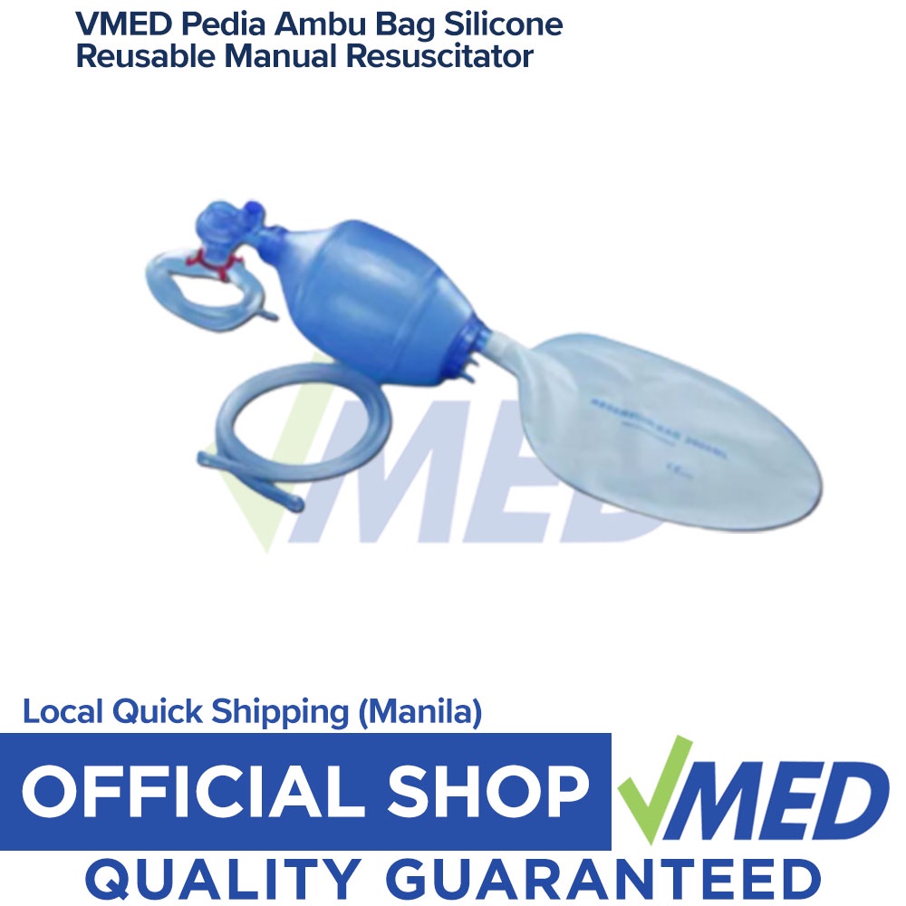 VMED Prohealthcare Pedia Ambu Bag Silicone Reusable Manual Resuscitator ...