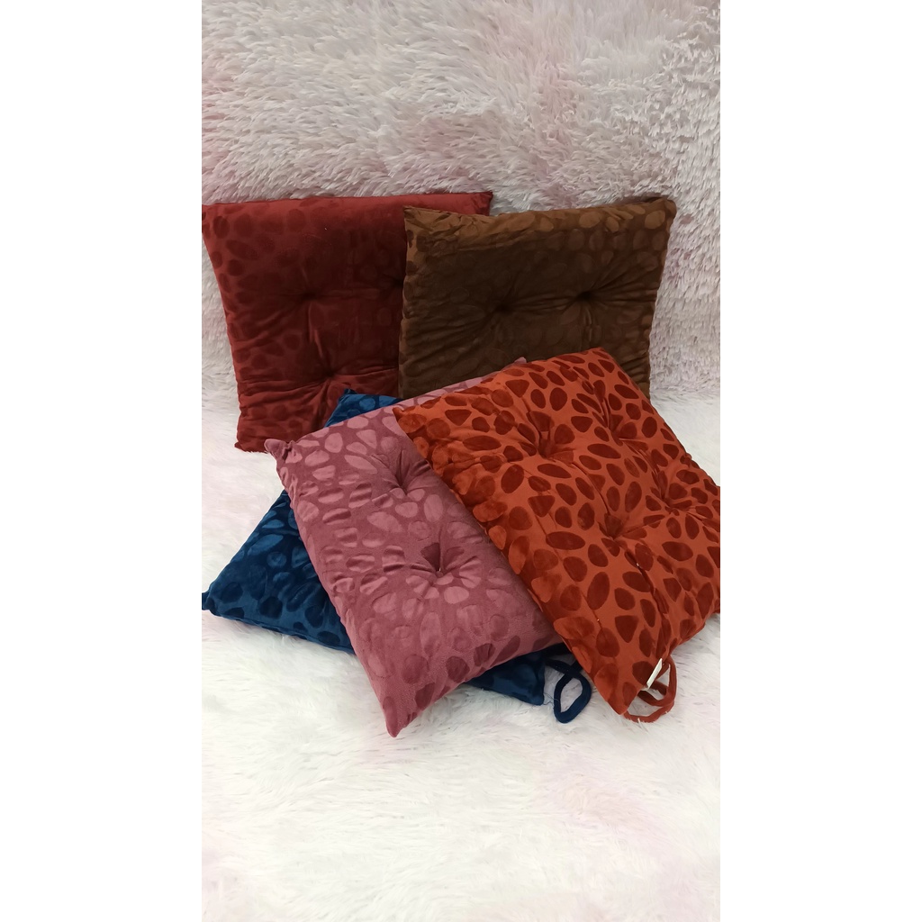 Gamosa Plain Chairpad Cusion w/tie 40x40cm (#975) | Shopee Philippines