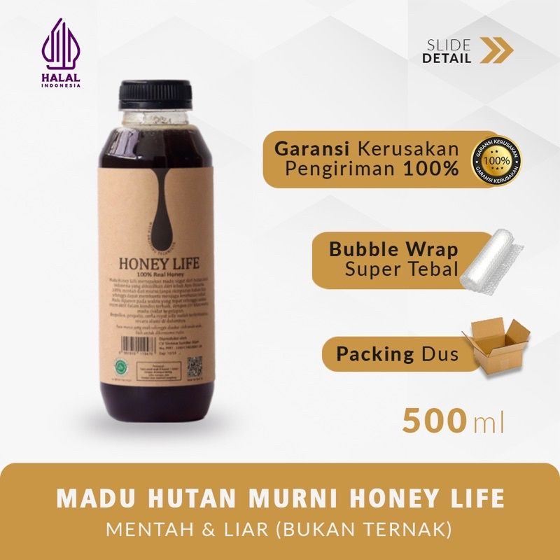 Honey life Original forest honey - HL - Pure honey forest honey 500ml ...