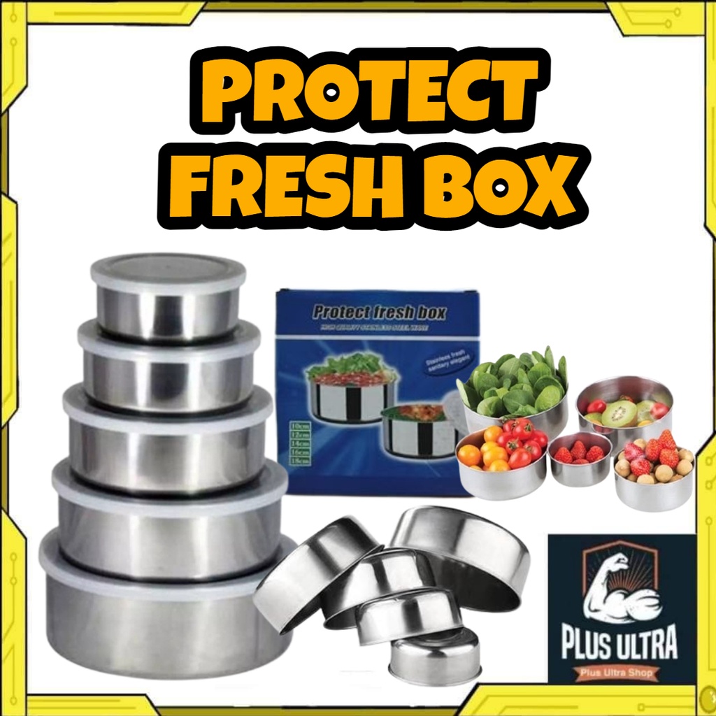 Protect Fresh Box 5 Pcs High Quality Stainless Steel Ware Set 5 in 1 ...