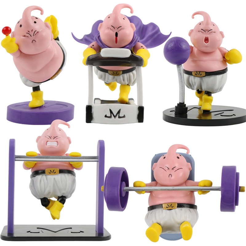 Anime Dragon Ball Z Fitness Majin Buu Boo PVC Action Figures Adult Toys ...