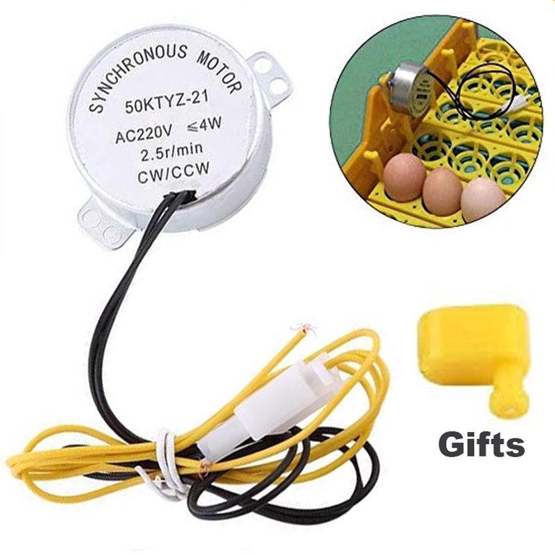 220V Egg Turner Electric Synchron Motor Incubator Rotator Motor with ...