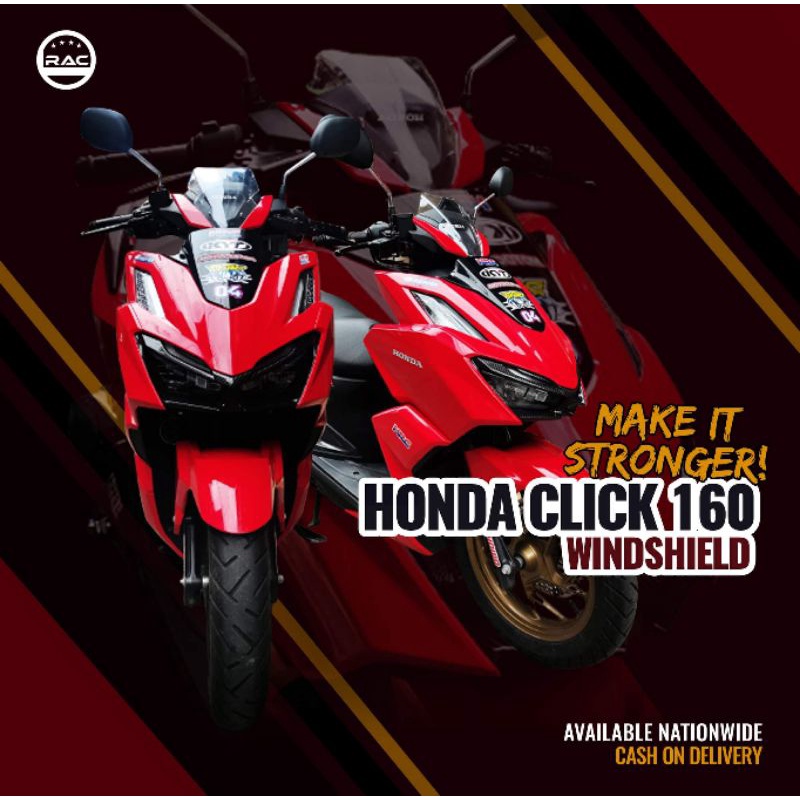 Honda Click 160 Windshield/ Visor ONLY! | Shopee Philippines