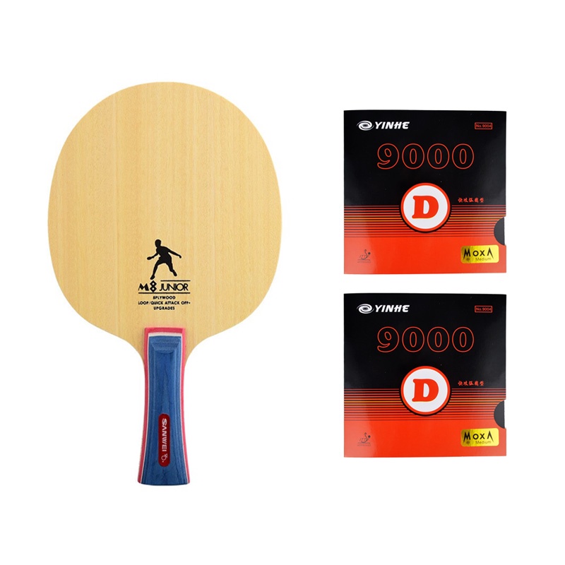 (Pre-assembled) Original SANWEI M8 Table Tennis Racket with Rubber ...