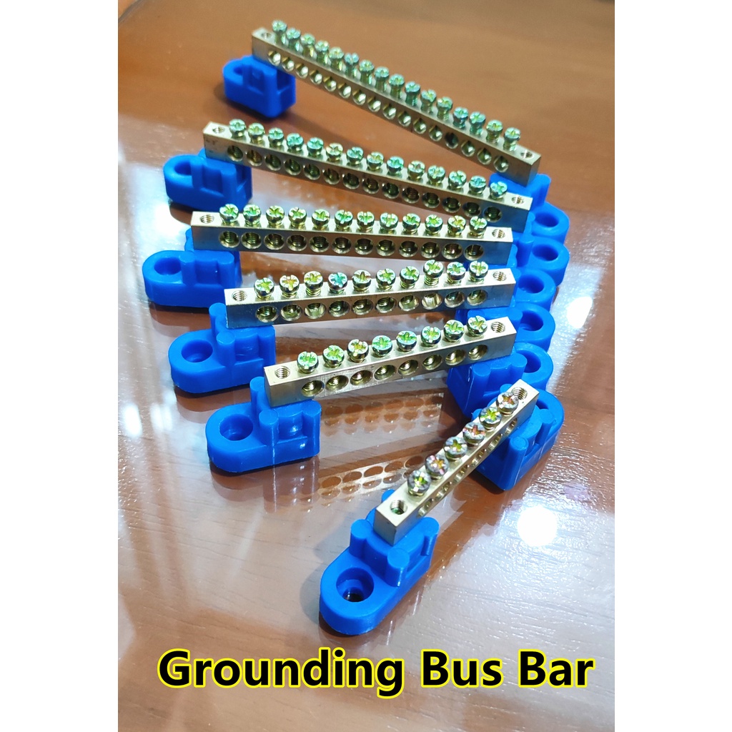 6x9mm Grounding Bus Bar 4ways 6ways 8ways 10ways 12ways 14ways 16ways ...