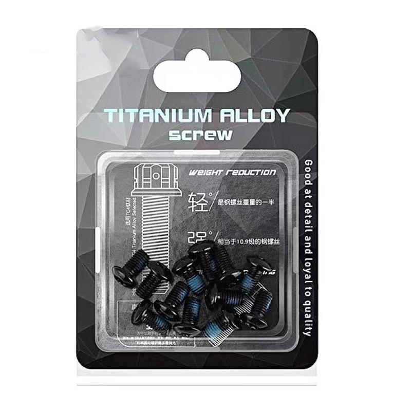 WD 12Pcs mtb road bike screws disc brake rotor torx t25 bolts m5x10mm ...