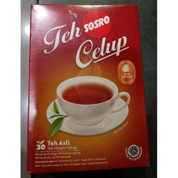 Sosro TEA BAGS BLACK TEA 30X2g | Shopee Philippines