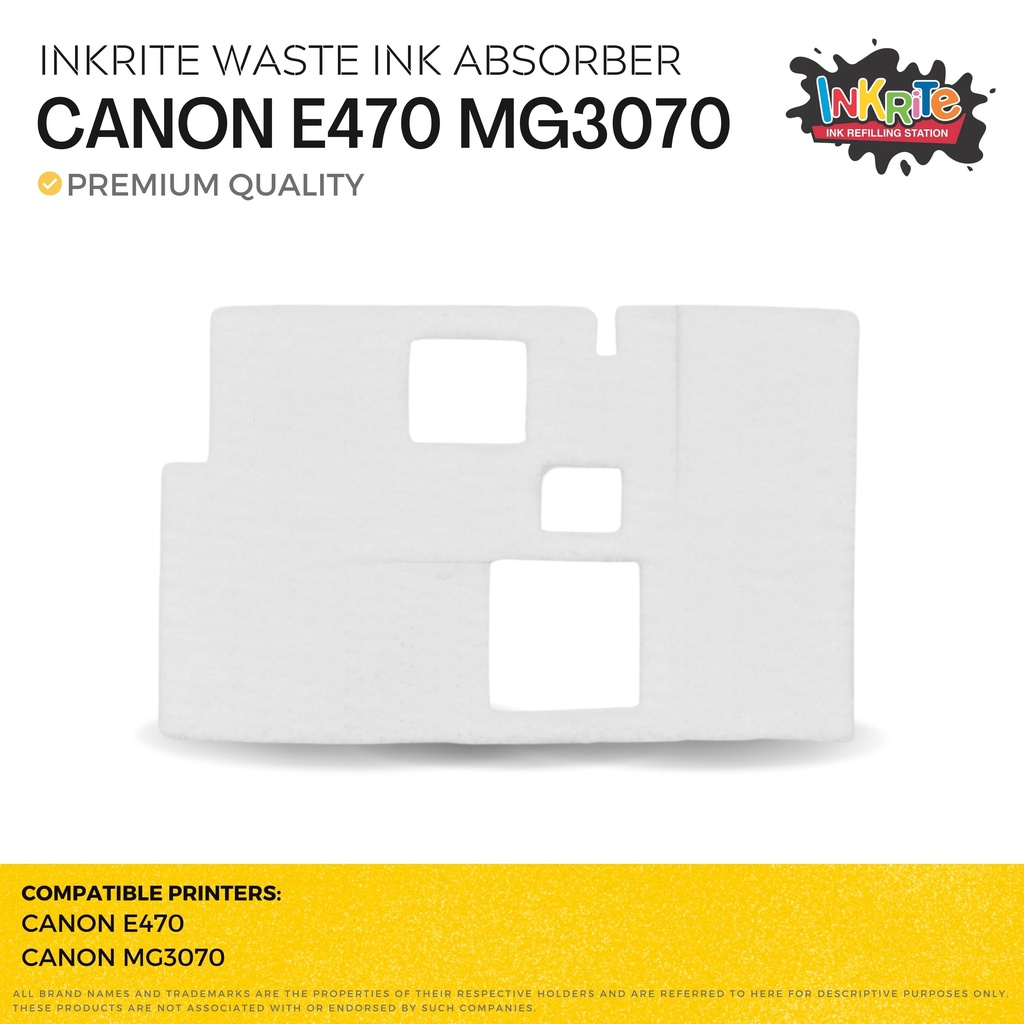 Inkrite Waste Ink Tank Sponge Pad for Canon E470 MG3070 MG2570 | Shopee ...