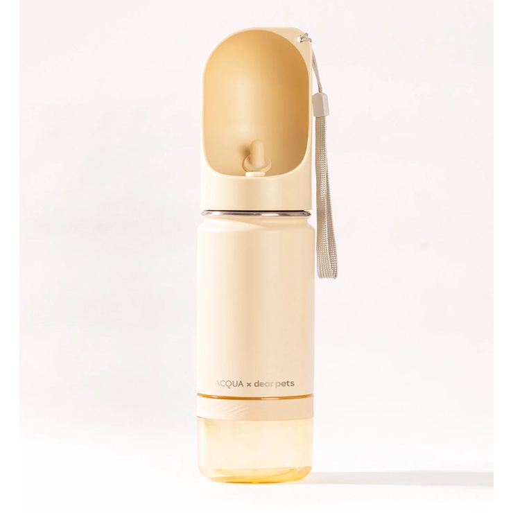 Acqua x Dear Pets Pupperjug Insulated Pet Bottle (18 oz): Peanut Beige ...