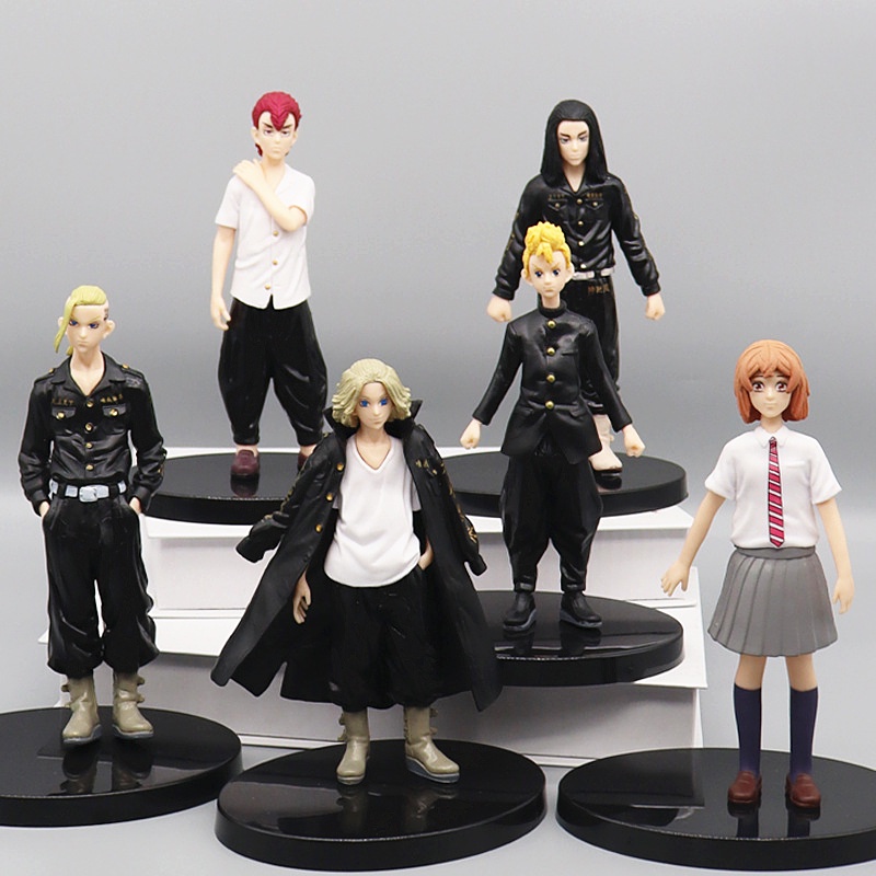 Anime Tokyo Revengers Action Figure Mikey Draken Hanagaki Takemichi ...