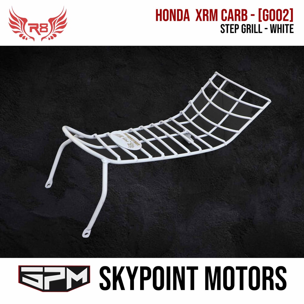 R8 STEP GRILL G002 for - HONDA XRM CARB | G002 WHITE (9809-193 ...