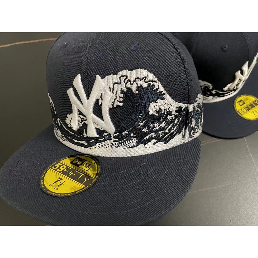 NEW EAR HAT Wave pattern embroidery design Cap baseball cap letter logo ...