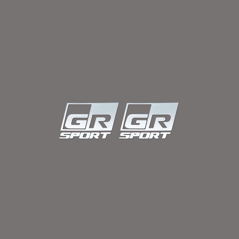 GR Sport Logo 3D Metal Nickel Car Decals Window Wiper Sticker Body ...