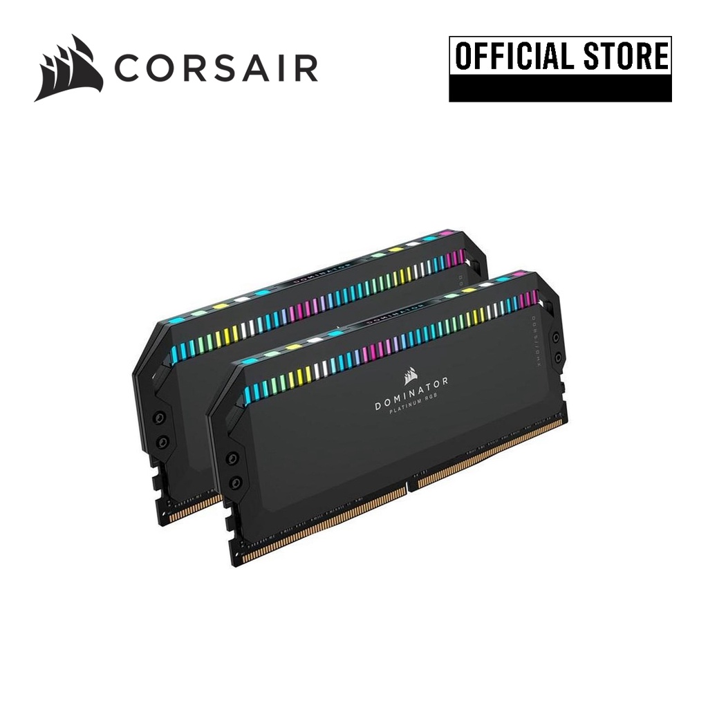 CORSAIR DOMINATOR® PLATINUM RGB 32GB (2x16GB) DDR5 DRAM 5200MT/s C40 AMD EXPO Memory Kit ...