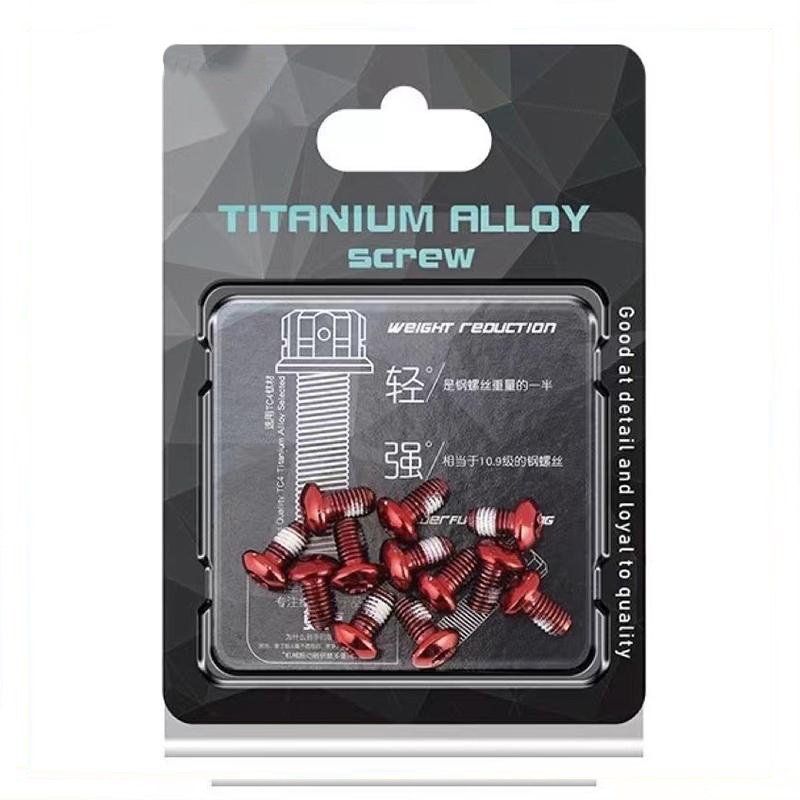 WD 12Pcs mtb road bike screws disc brake rotor torx t25 bolts m5x10mm ...