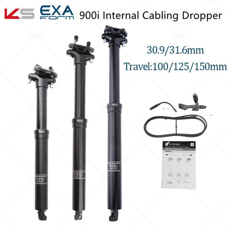 KS EXA 900i Dropper Post lnternal Cabling Dropper 30.9/31.6 Adjustable ...