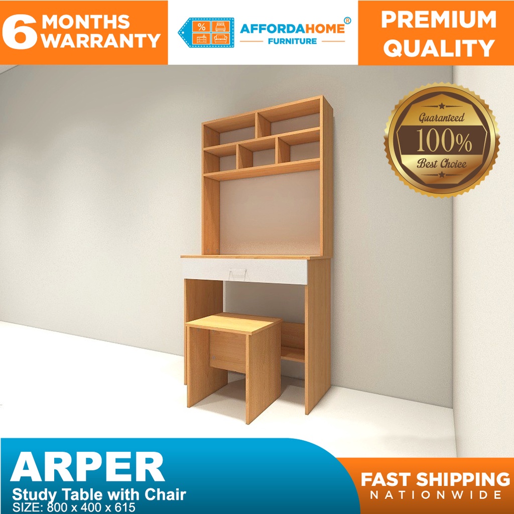 AF Home Arper Study Table With Chair | Shopee Philippines
