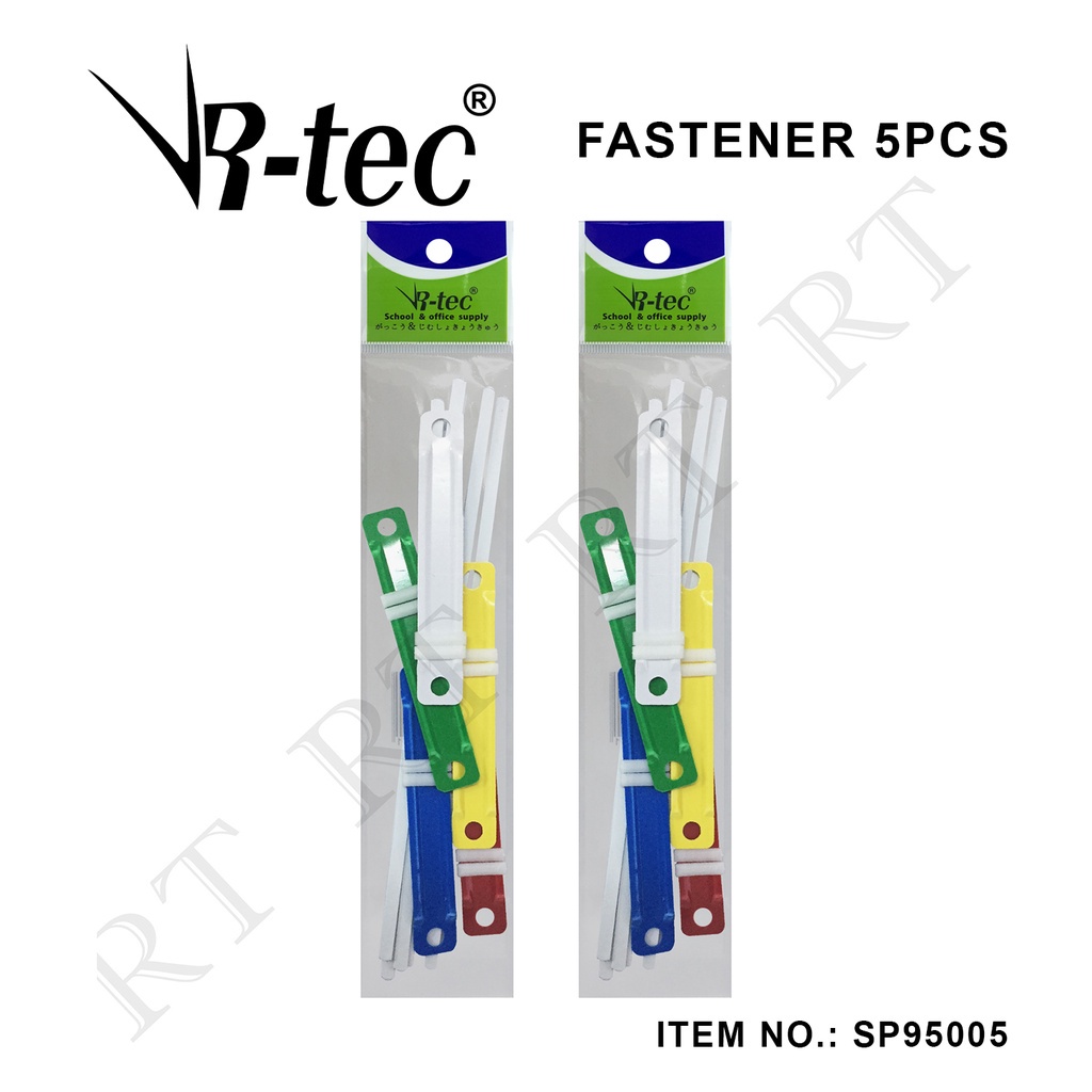 KES SP95005 R-TEC 5pieces assorted paper fastener school and office ...