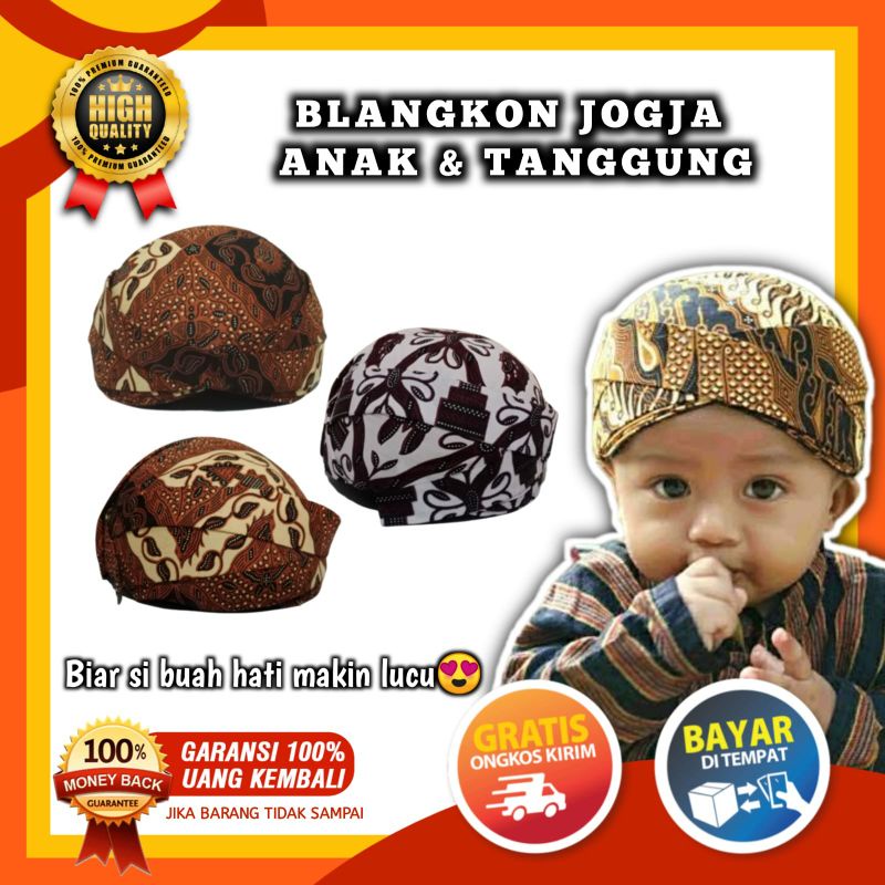 Blangkon Blankon Solo Baby Batik Small Size and Responsible | Shopee ...
