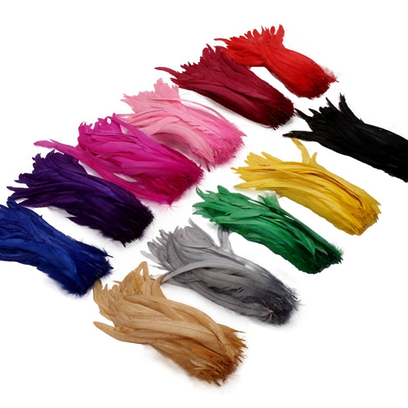 20/50/100Pieces 25-30cm Natural Real Rooster Tail Feathers Crafts DIY ...