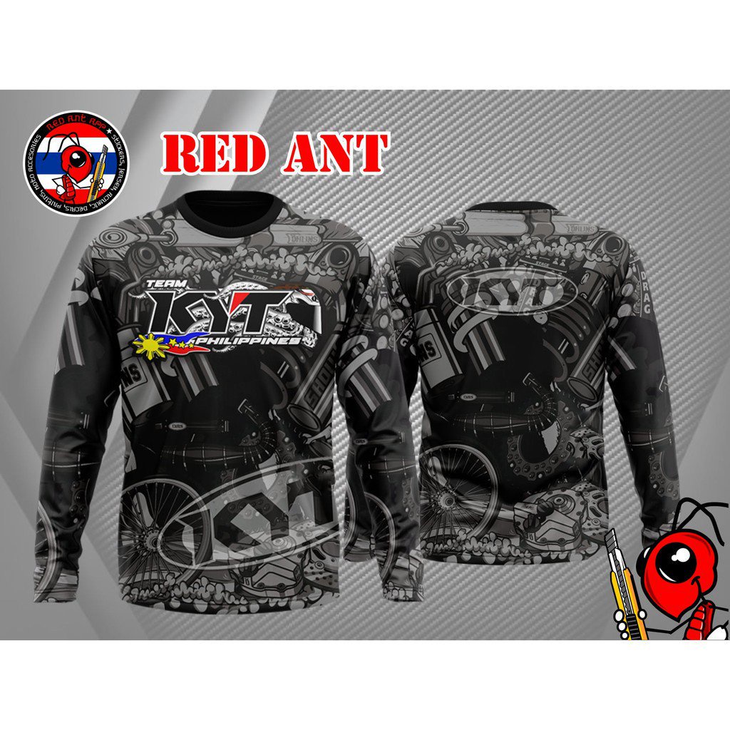 high quality full sublimation kyt riding longsleeves 3d printed long-sleeved motorcycle jersey ...