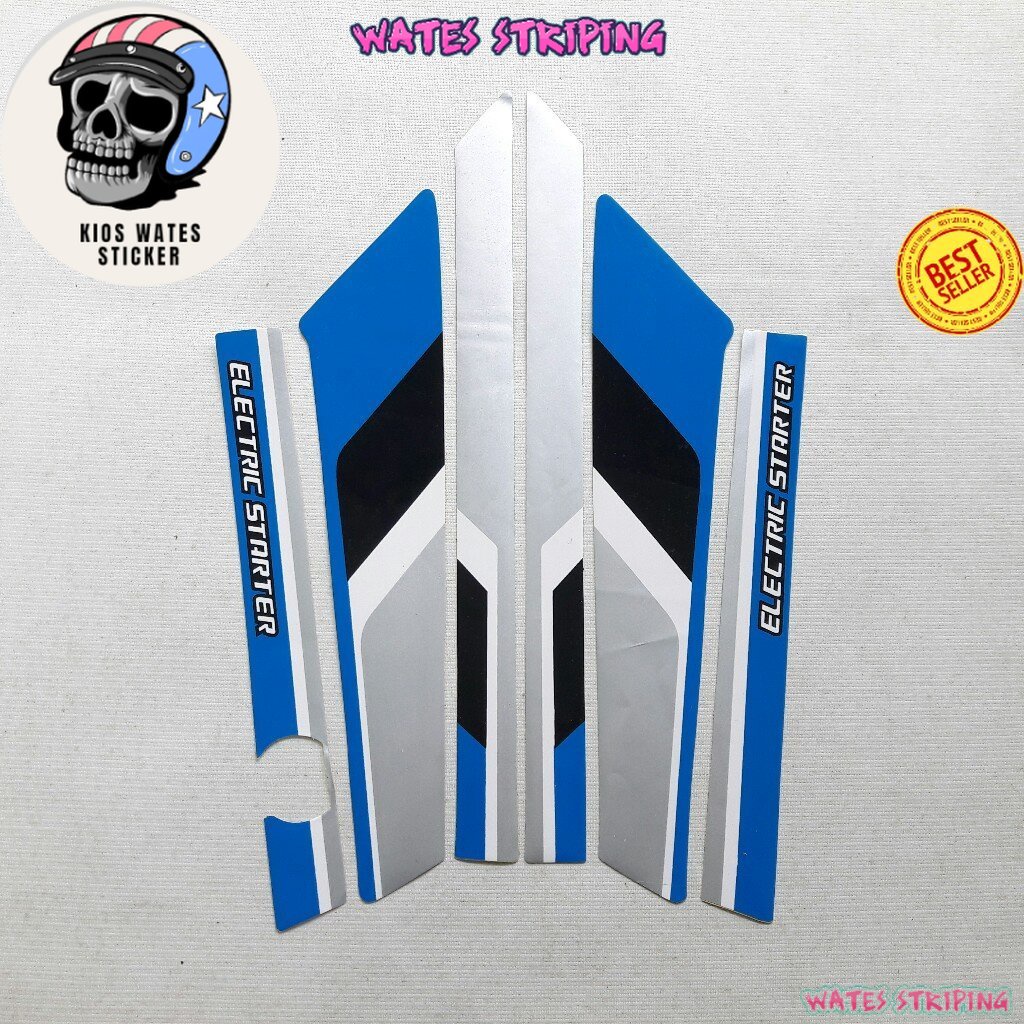 Striping Decal Polet Sticker Honda Astrea prima 1988 electric starter ...