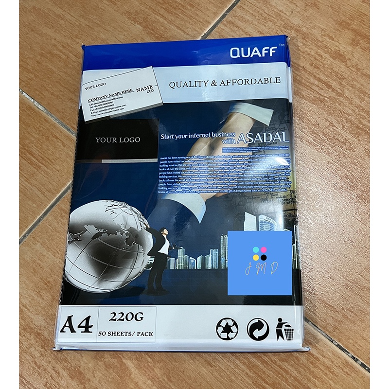 QUAFF Matte Calling Card Paper 220GSM 250GSM A4 size 50sheets per pack ...