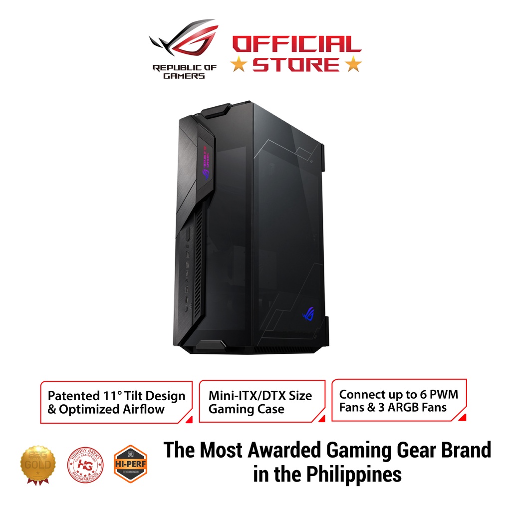 Asus ROG Z11 GR101 Mini-ITX/DTX Aura Sync RGB Lighting Gaming Desktop ...