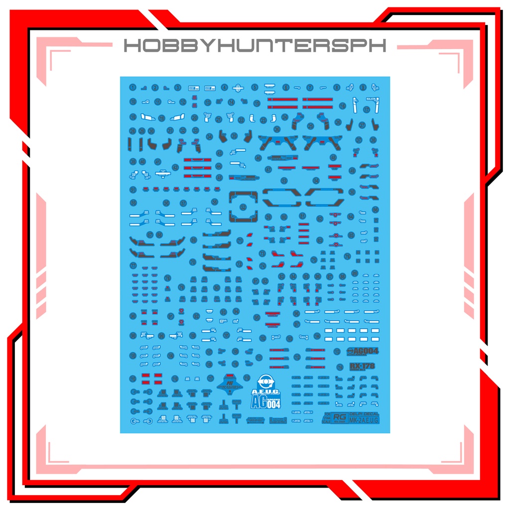 Delpi Decal RG MK-II AEUG Waterslide Decals | Shopee Philippines
