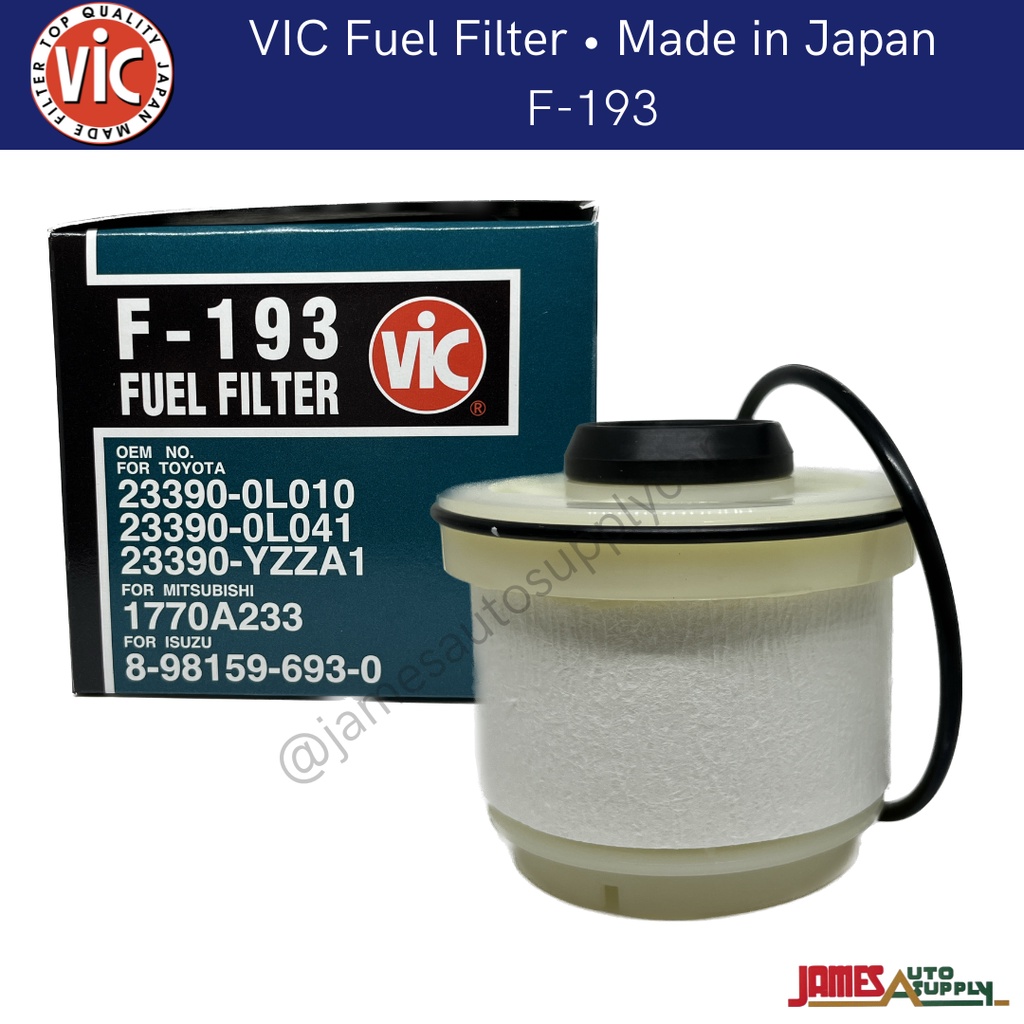 VIC Fuel Filter Element Type F-193 for Toyota D4D Engine, Fortuner ...