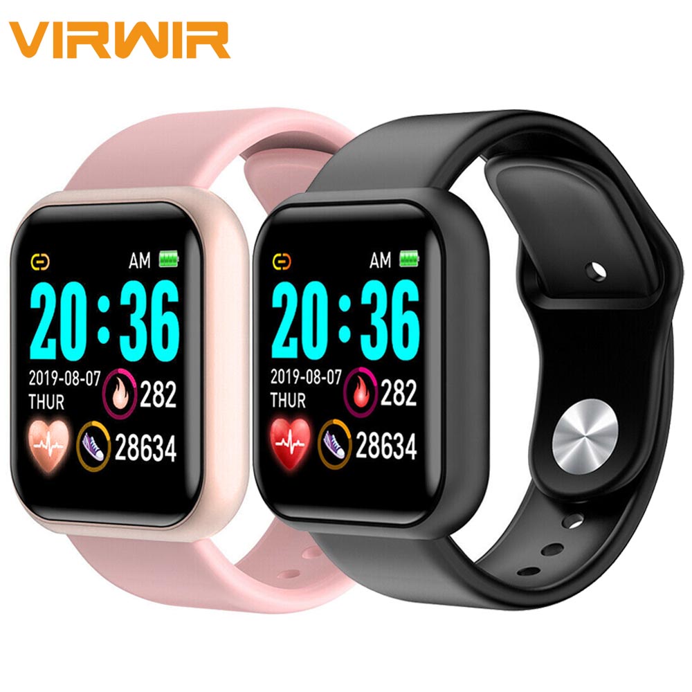 Y68 Pro Waterproof Macaron Smart Watch 24 Hours Bluetooth Sport Fitness ...