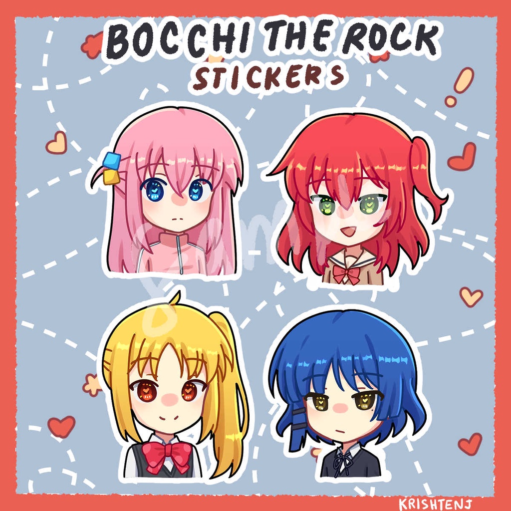Bocchi the Rock Matte Vinyl Stickers : Krishten | Shopee Philippines