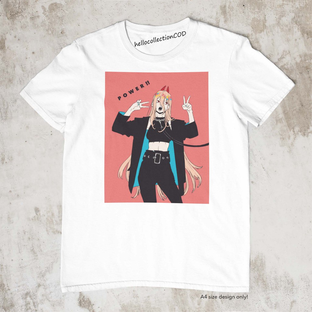 Chainsaw Man - Power! Yow! Anime Shirt hellocollectioncod | Shopee ...