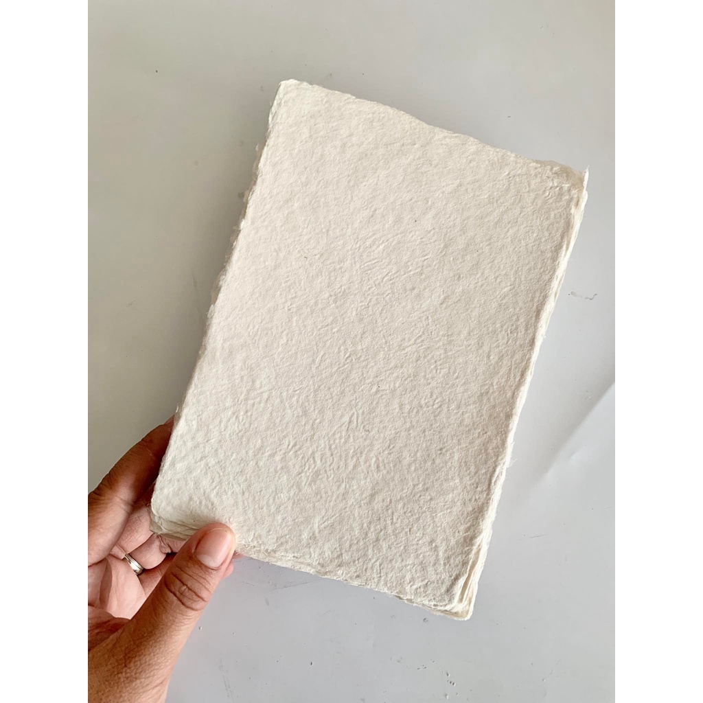 Abaca Handmade Paper in Au Naturale/Vanilla | Shopee Philippines