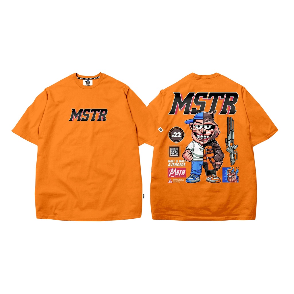 MSTR CO. - Q2 COLLECTION "RACOON" Men T-Shirt (Tangerine Orange ...
