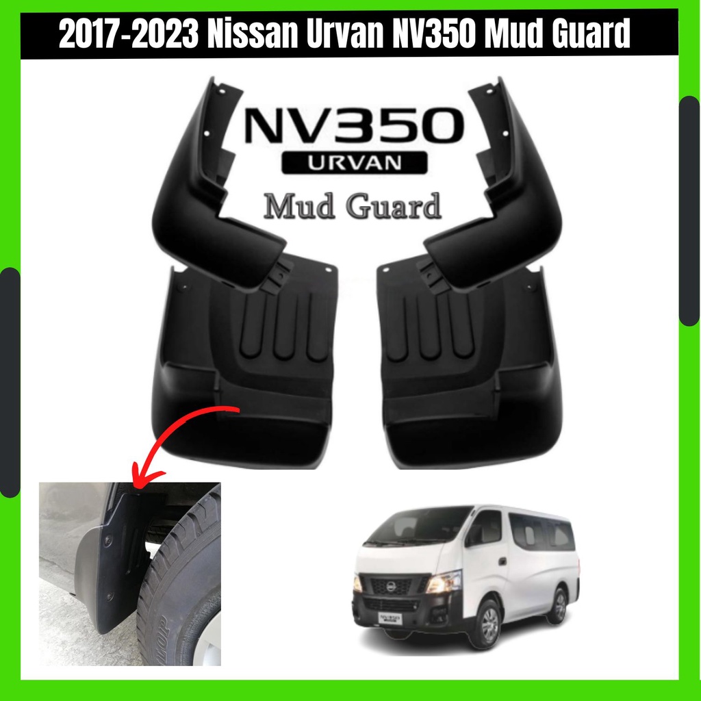 2017-2023 Nissan Urvan NV350 Mud Guard Mudguard Mud Flap Mudguard with screw Bolts | Shopee ...