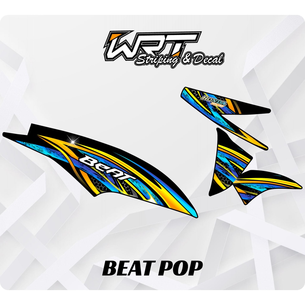 Beat Pop Racing Laxury Trim Decal Sticker Striping | Shopee Philippines